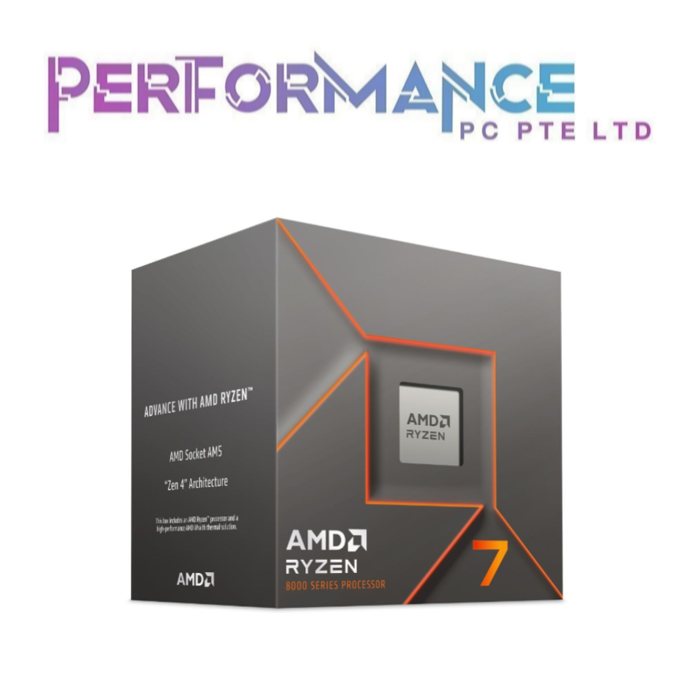 AMD Ryzen 7 8700F, with Wraith Stealth Cooler (3 YEARS WARRANTY BY COR – performance-pc-pte-ltd