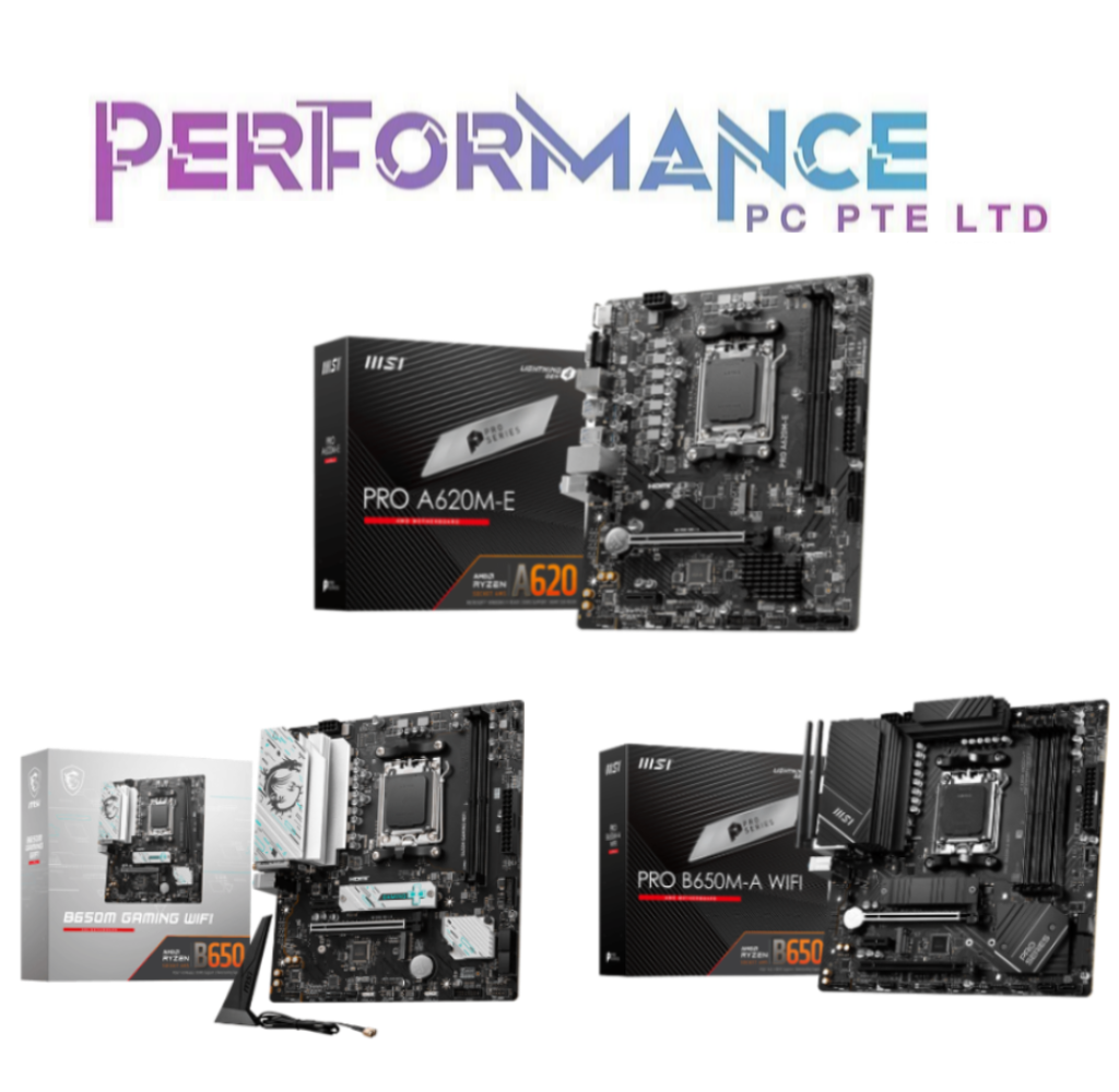MSI Motherboard + CPU Bundle MSI PRO A620M-E / MSI B650M GAMING WIFI / – performance-pc-pte-ltd