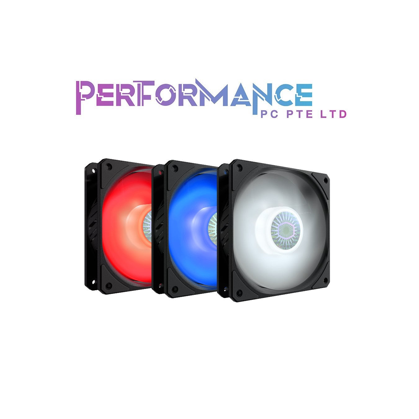 Coolermaster Sickleflow 120 Pwm Red Blue White Led Fan 2 Years Warran Performance Pc Pte Ltd