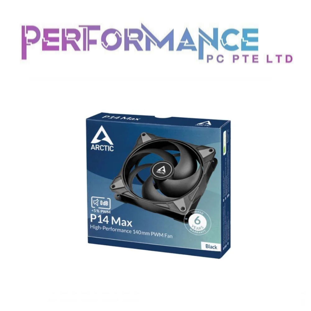 Arctic P14 Max High Performance range up to 2800 rpm non ARGB Black (6 ...