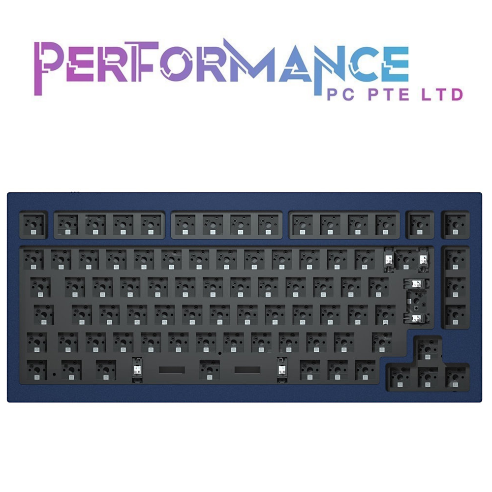 KEYCHRON Q1 KNOB BAREBONES KEYBOARD NAVY BLUE (3 MONTHS WARRANTY BY TE ...