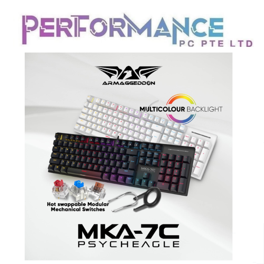Armaggeddon MKA-7C 2024 Gaming Keyboards(Black/White )(2 YEARS WARRANT ...