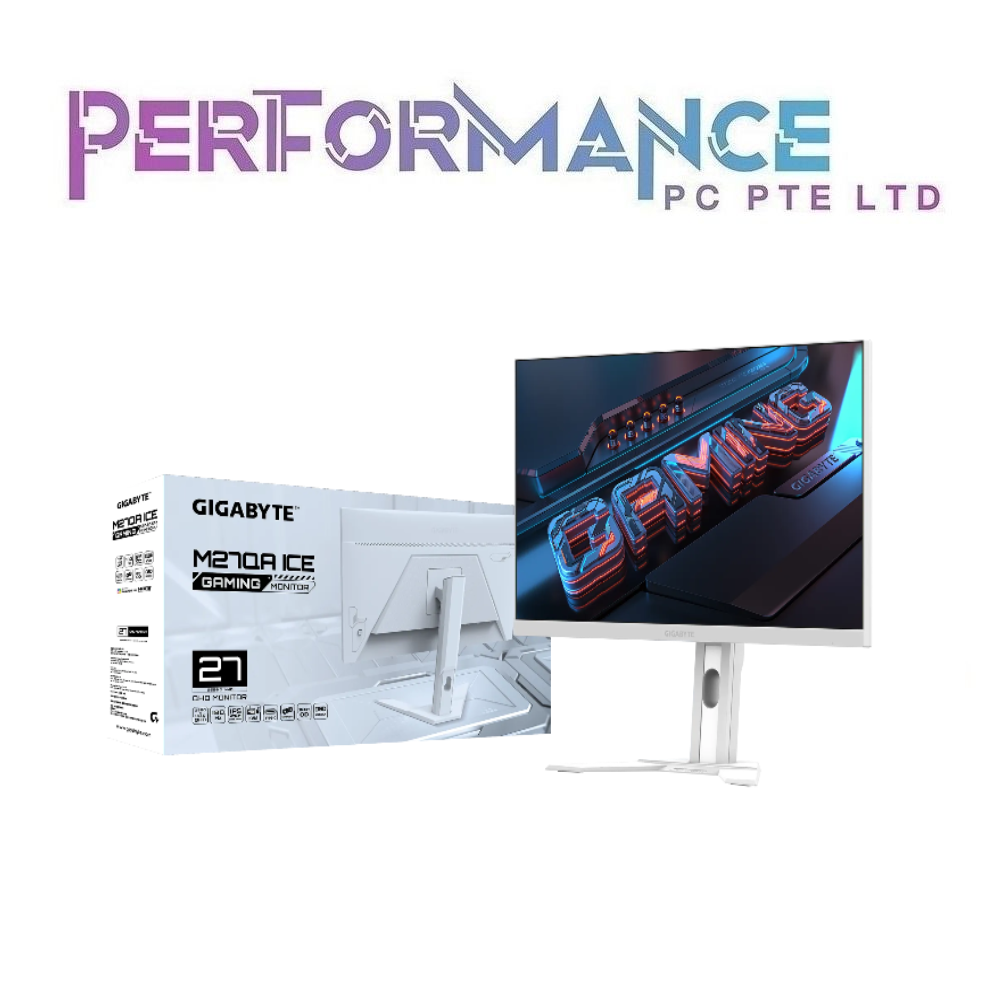 GIGABYTE M27QA ICE Gaming Monitor 27” SS IPS 180 HZ 2560 x 1440 QHD (3 ...