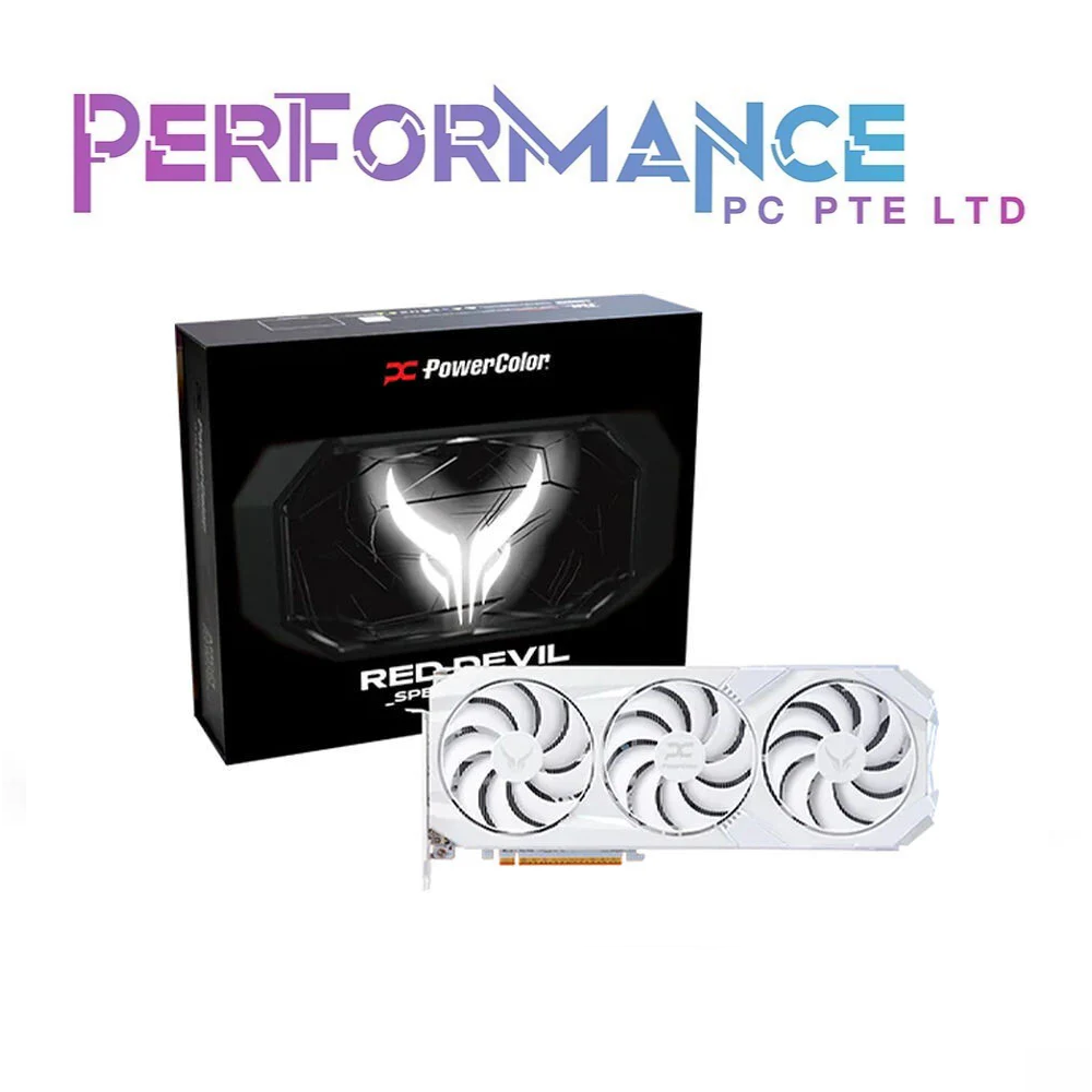 POWERCOLOR RED DEVIL SPECTRAL WHITE 9070XT 9070 XT 16GB GDDR6 (YEARS W ...