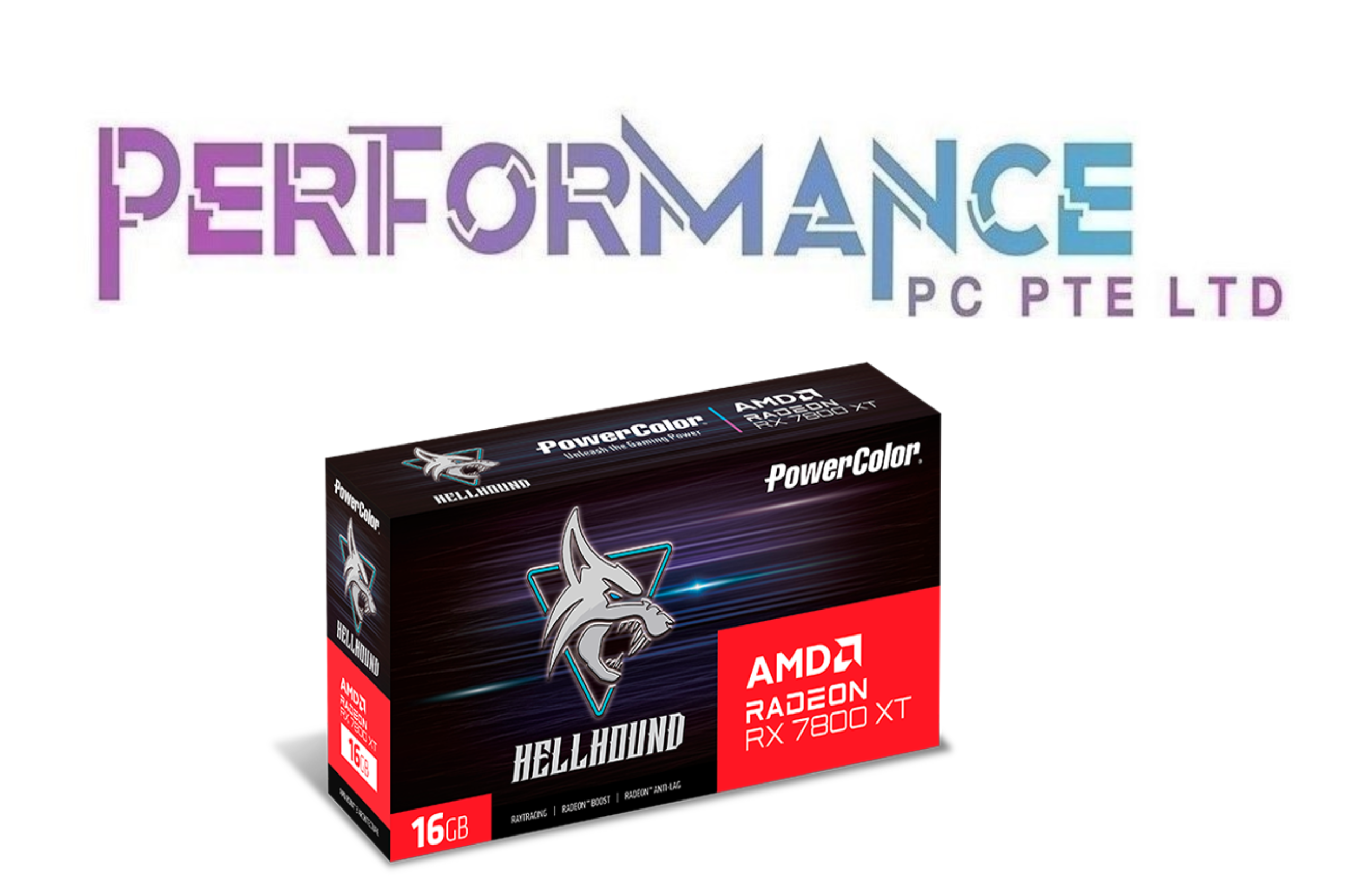 Powercolour Hellhound AMD Radeon RX 7800 XT RX7800XT RX 7800XT 16GB GD ...