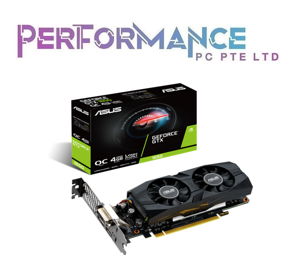 ASUS GeForce GTX 1650 GTX1650 OC edition 4GB GDDR5 powerful low-profil ...