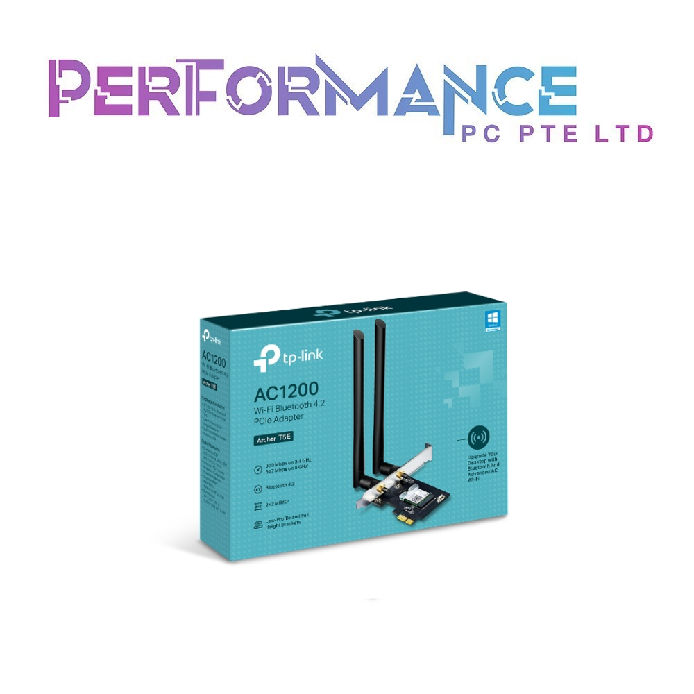 Tp Link Archer T5E AC1200 Wi-Fi Bluetooth 4.2 PCIe Adapter (3 YEARS WA ...