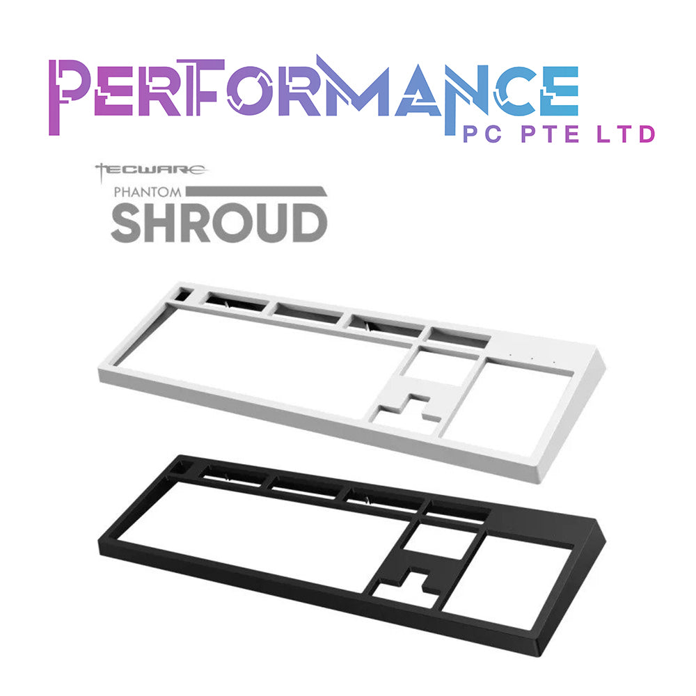 Tecware Shroud 104 Classic BLACK/WHITE Keyboard (1 YEAR WARRANTY BY TE ...