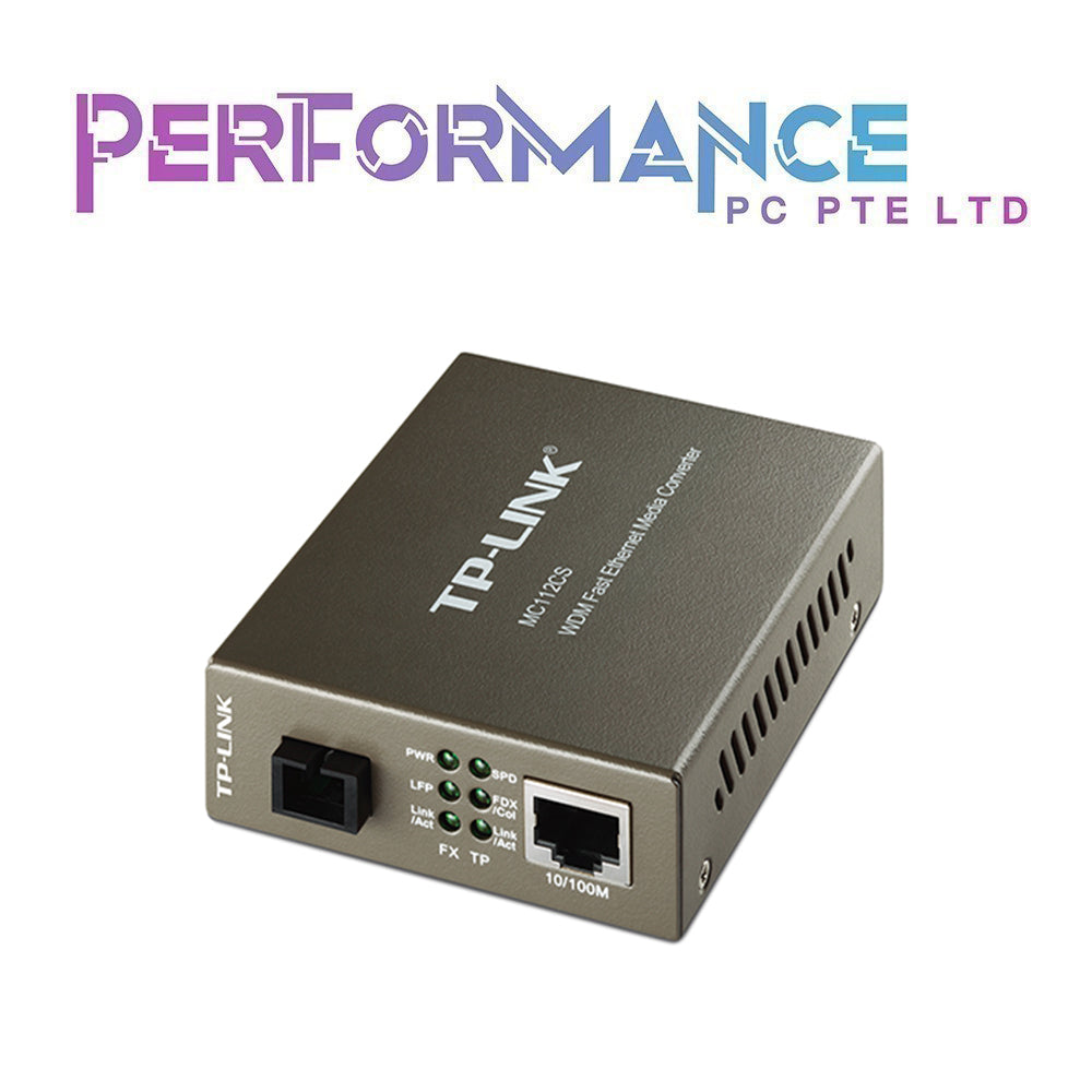 TP-Link MC112CS 10/100Mbps WDM Media Converter – performance-pc-pte-ltd