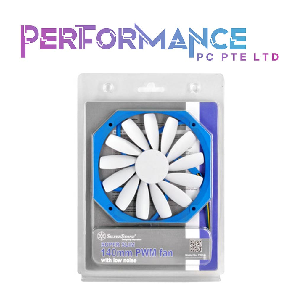 SilverStone FW141 Super Slim Computer Fan 140mm 4PIN PWM (1 YEAR WARRA ...