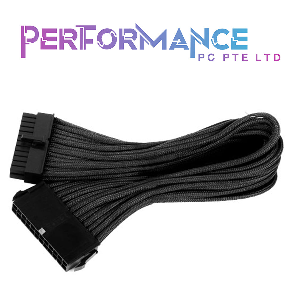 SilverStone Technology SST-PP07-MBB Motherboard 24pin to 24pin Sleeved ...