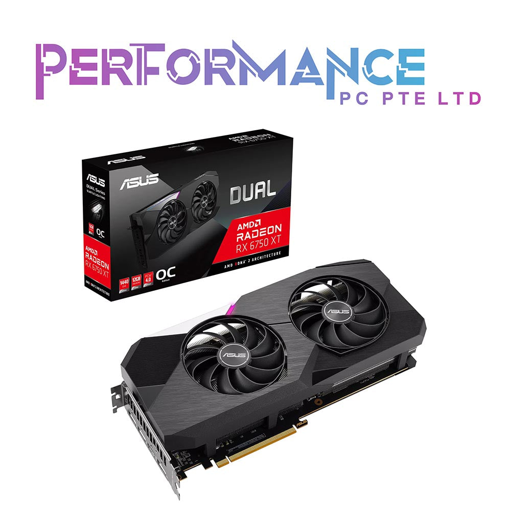 ASUS Dual AMD Radeon RX 6750 XT OC Edition 12GB GDDR6 Gaming Graphics ...